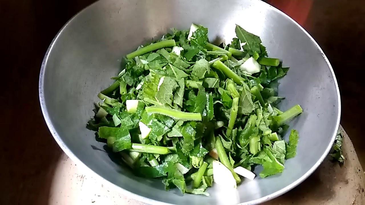 Kumro Shak - Pumpkin Leaves Recipe - Village Style Cooking - YouTube