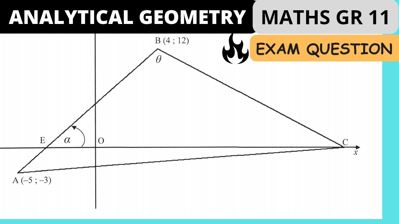 Analytical Geometry | Grade 11 | Exam Question - YouTube