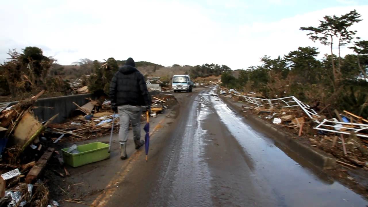 Shobuta area in Shichigahama, Japan after the Tsunami Part2 - YouTube