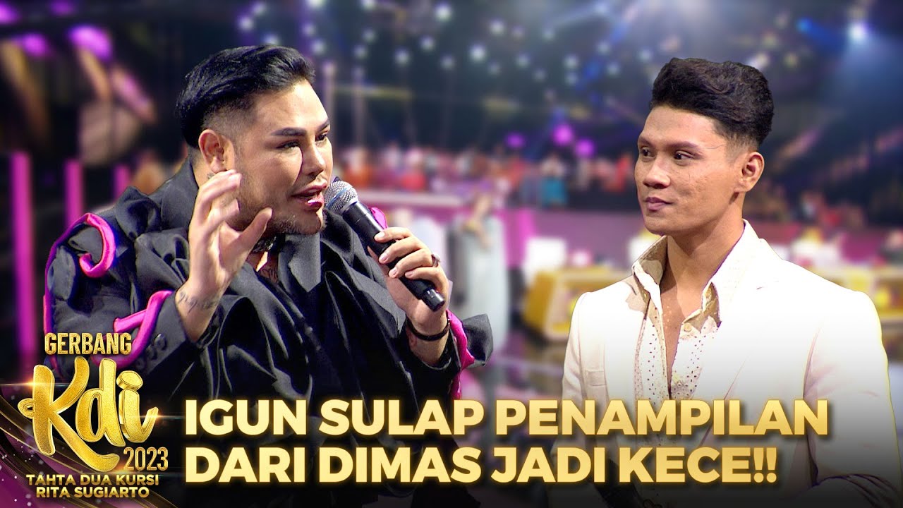 DIMAS JADI KECE!! Setelah Di Sulap Penampilannya Sama Igun | GERBANG ...