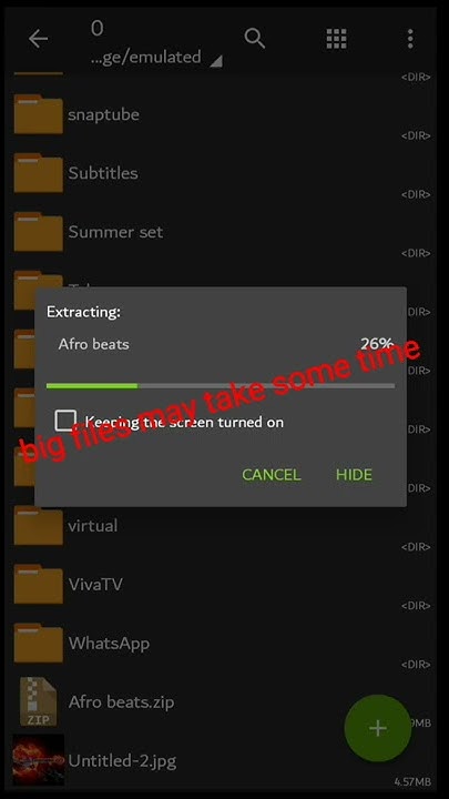 how to extract a file using ZArchiver - YouTube