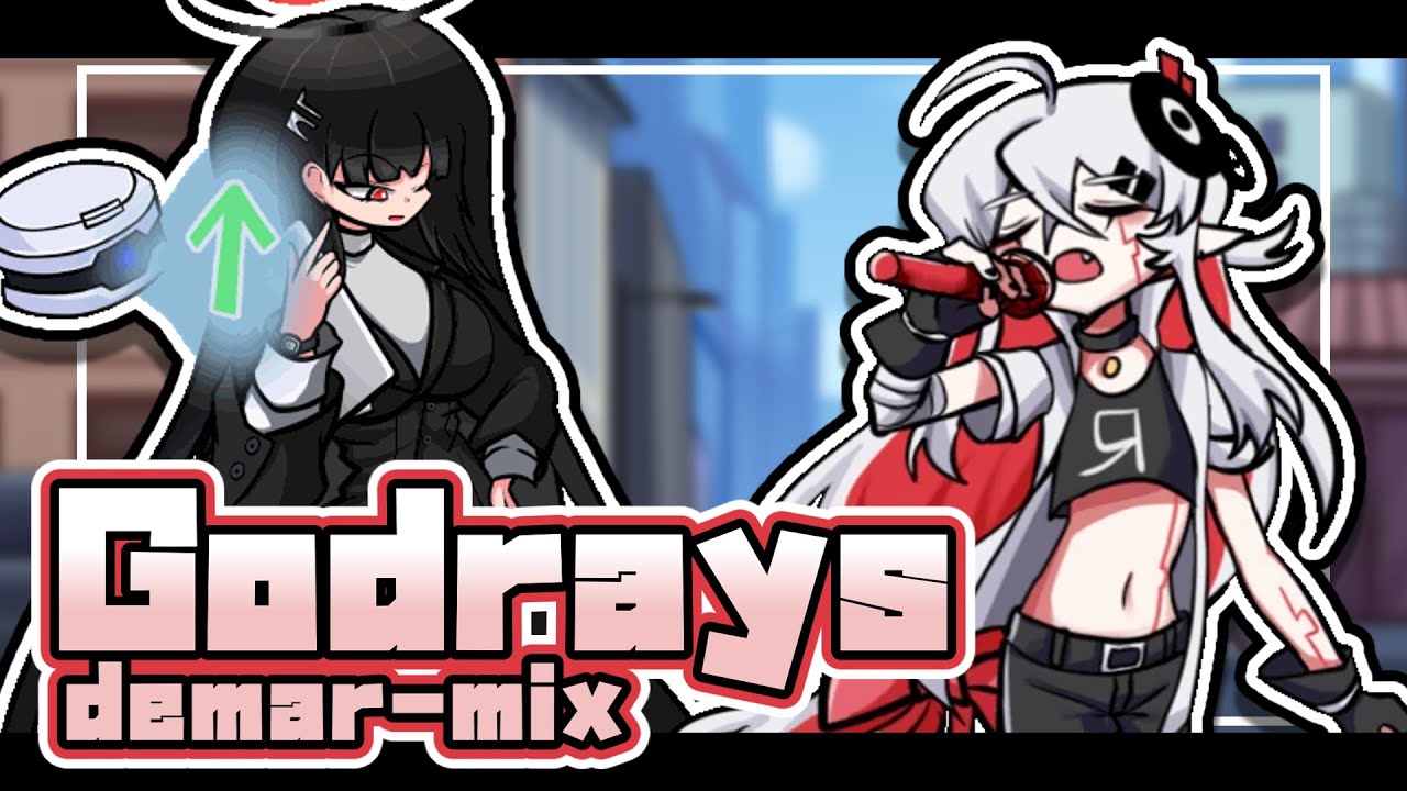 【FNF×Blue archive】Godrays [Demar-Mix] Rio＆R Sing【Cover】 - YouTube