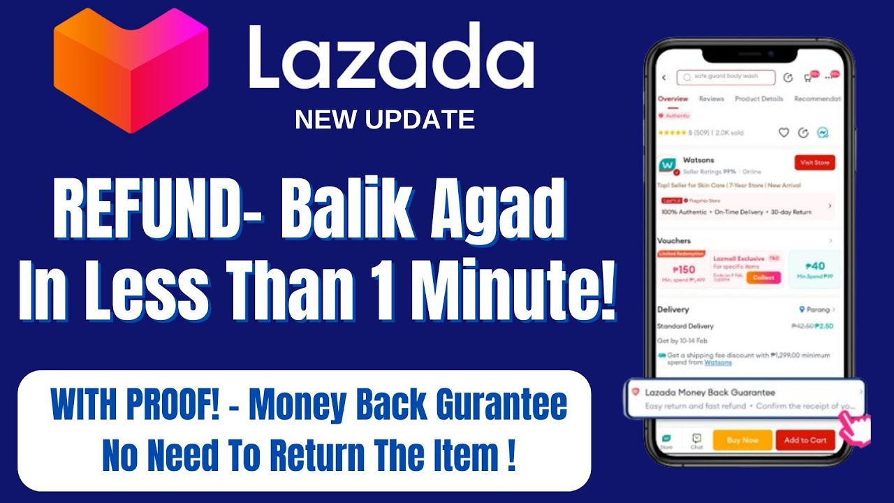 Lazada Return & Refund In Less Than 1 Minute! - Money Back Guarantee ...
