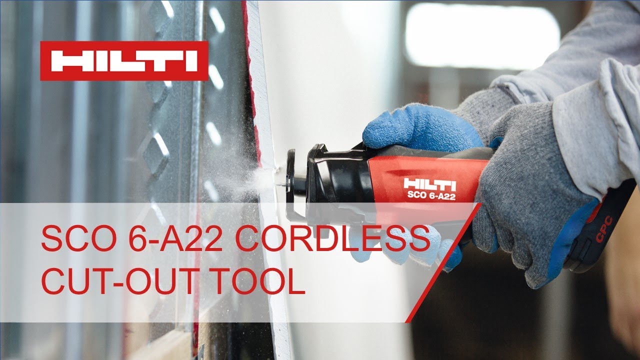 Hilti SCO 6-A22 Cordless cut-out tool introduction - YouTube