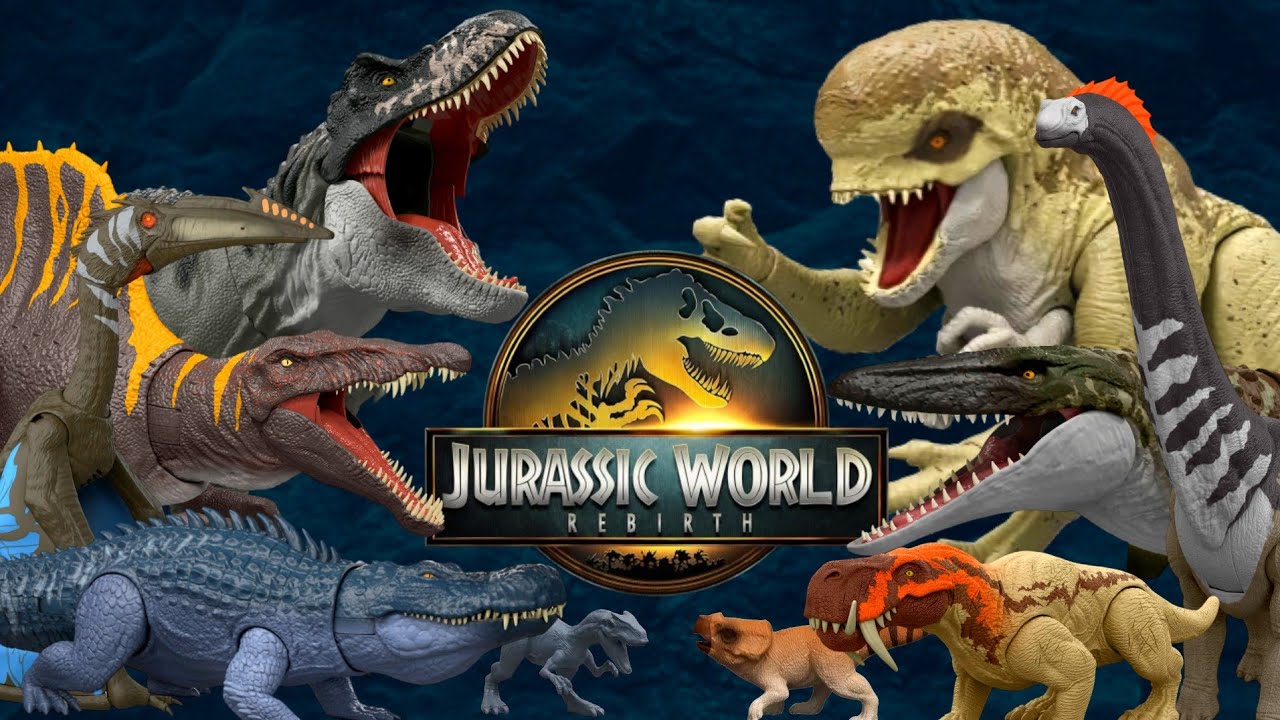 All Jurassic World Rebirth Figures Released So Far!! (UPDATED) - YouTube