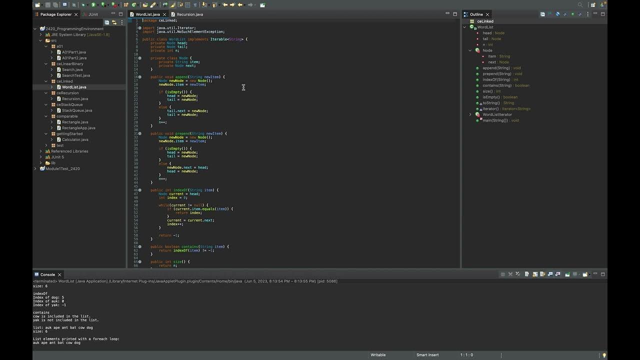CSIS 2420 - Iterator | Recursion - YouTube