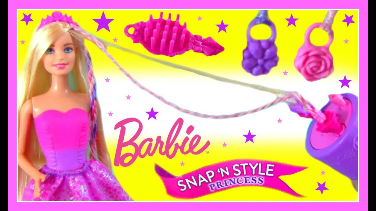 SNAP ’N STYLE Princess Endless Hair Kingdom Barbie! SNAP, TWIST ...