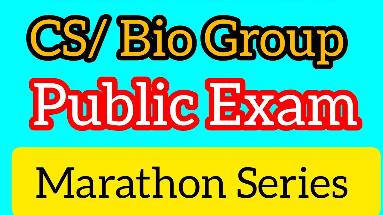 12th STD( Cs / Bio Group )Day 2 Public Exam ( Marathon Series ) Subject ...
