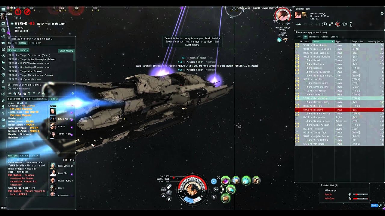 EVE Online: Confessor v Talwar Fight - YouTube