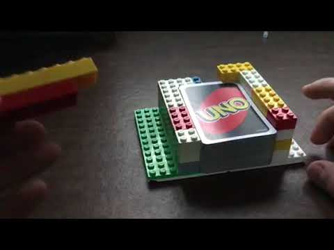 How to build the LEGO uno card dispenser - YouTube