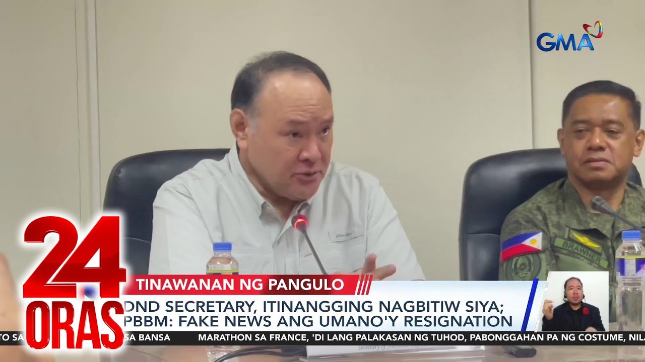 DND Secretary, itinangging nagbitiw siya; PBBM - Fake news ang umano'y ...