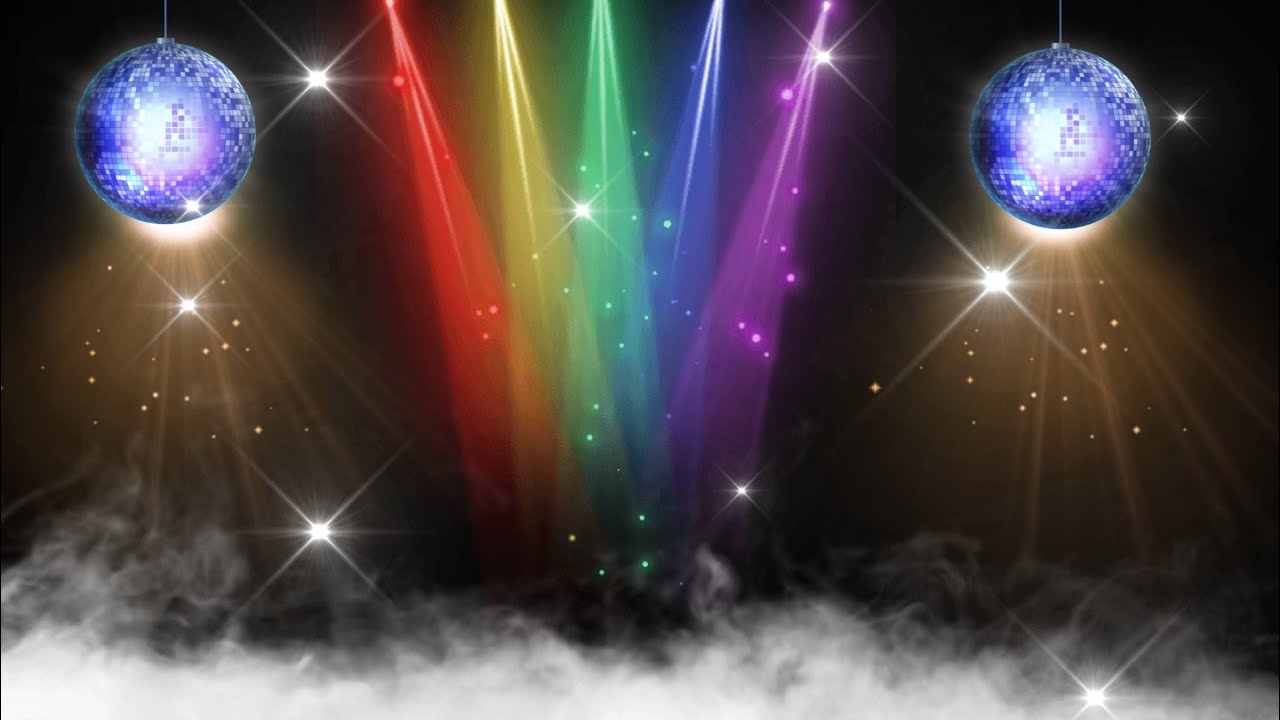 Concert Stage lights green screen background I Black screen I ...