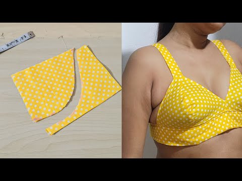 Non Elastic 36 Size Cotton Bra Cutting and Stitching