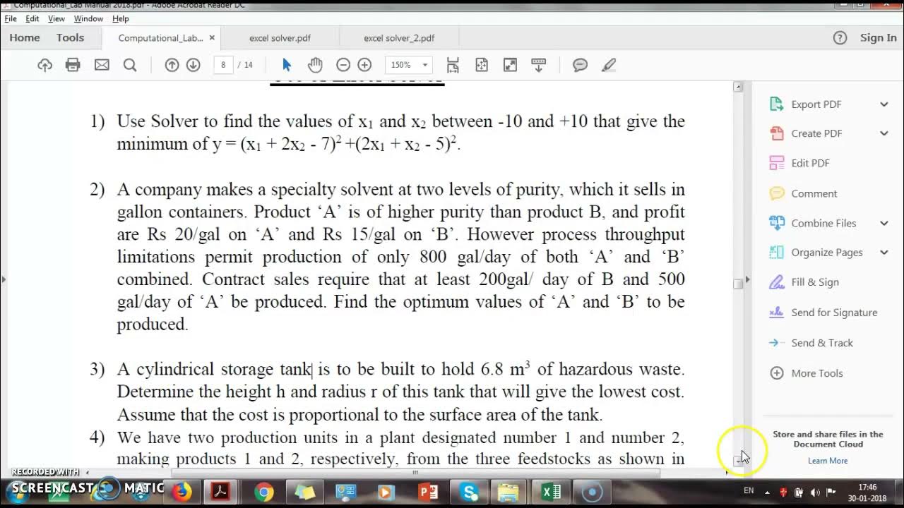 Constrained Optimization & Multiple Nonlinear Model Solution - YouTube