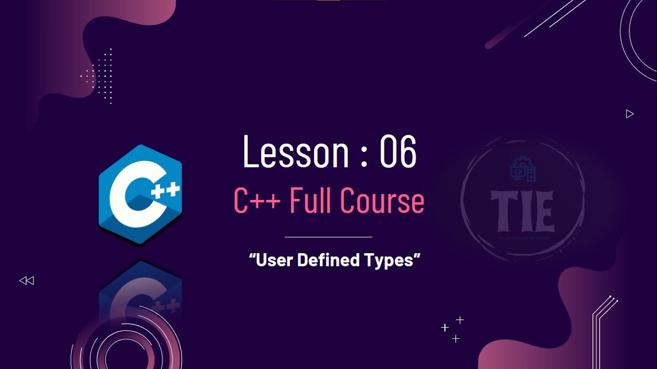 C Full Course Exploring User Defined Data Types In Cstructures In C Lesson 6 Part 1