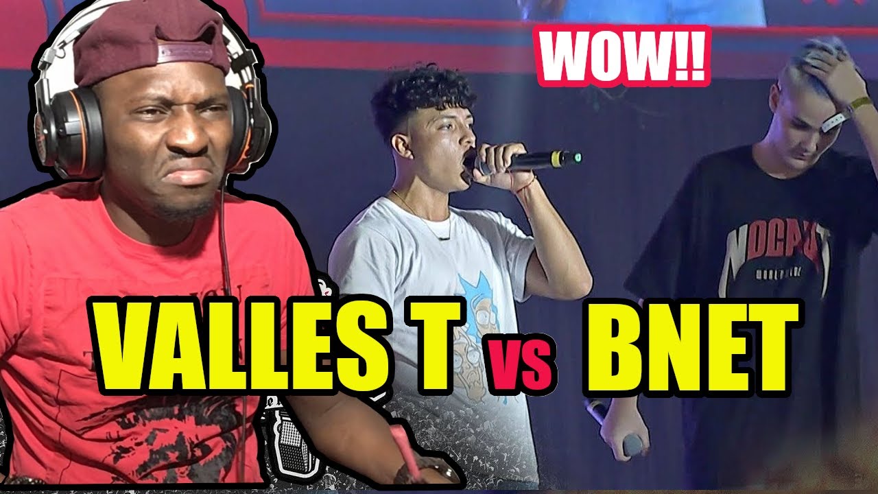 Americano reacciona a las batallas de rap español VALLES T vs BNET ...