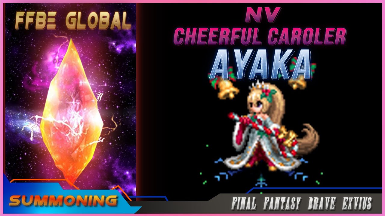 FFBE -Summon- Cheerful Caroler Ayaka - YouTube
