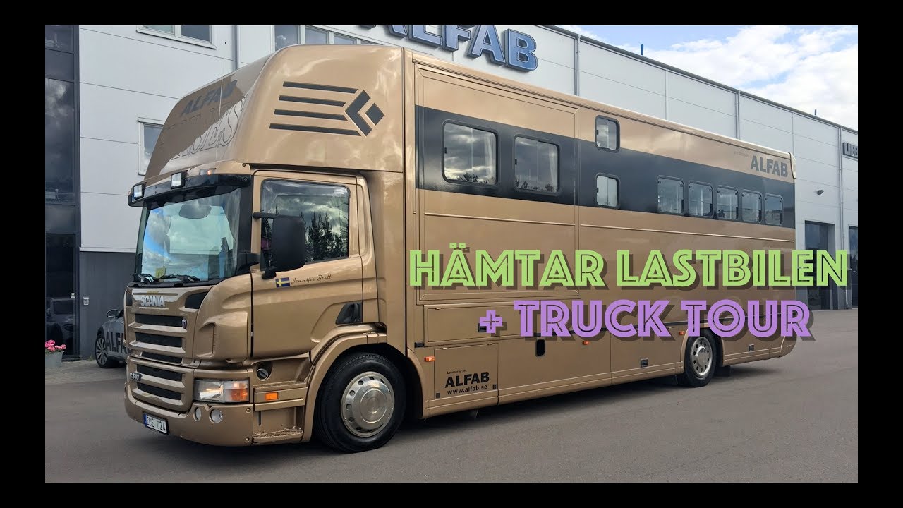 HÄMTAR LASTBILEN + TRUCK TOUR - YouTube