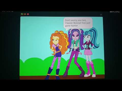 Classic Bowser Tries To Beat Up Adagio Dazzle's Sisters/Grounded