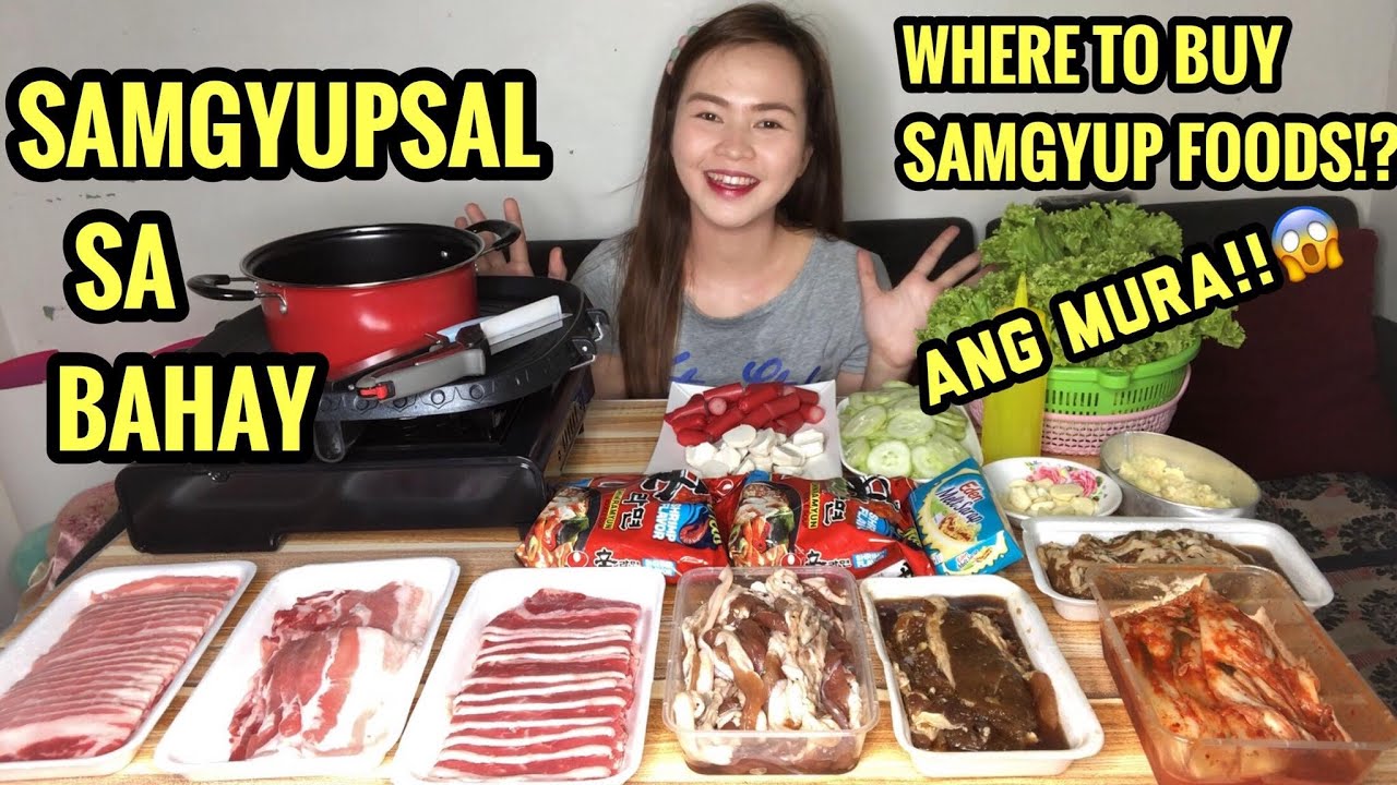 Diy Samgyup Sa Bahay Where To Buy Cheap Samgyupsal Foods Lazada Korean Grill Set Review