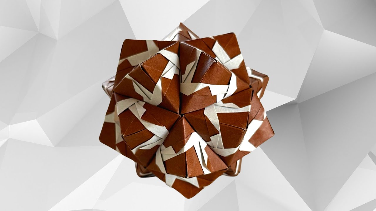30-Unit Sonobe Unit Variation Modular Origami #modularorigami - YouTube