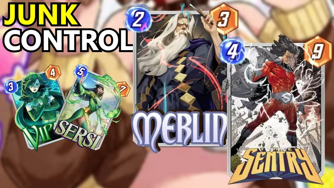 MARVEL SNAP INDONESIA - KETIKA DECK JUNK MAKIN GAMPANG MAINNYA!! MERLIN ...