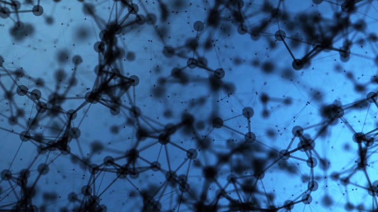 Abstract atomic scientific network - no copyright background - YouTube