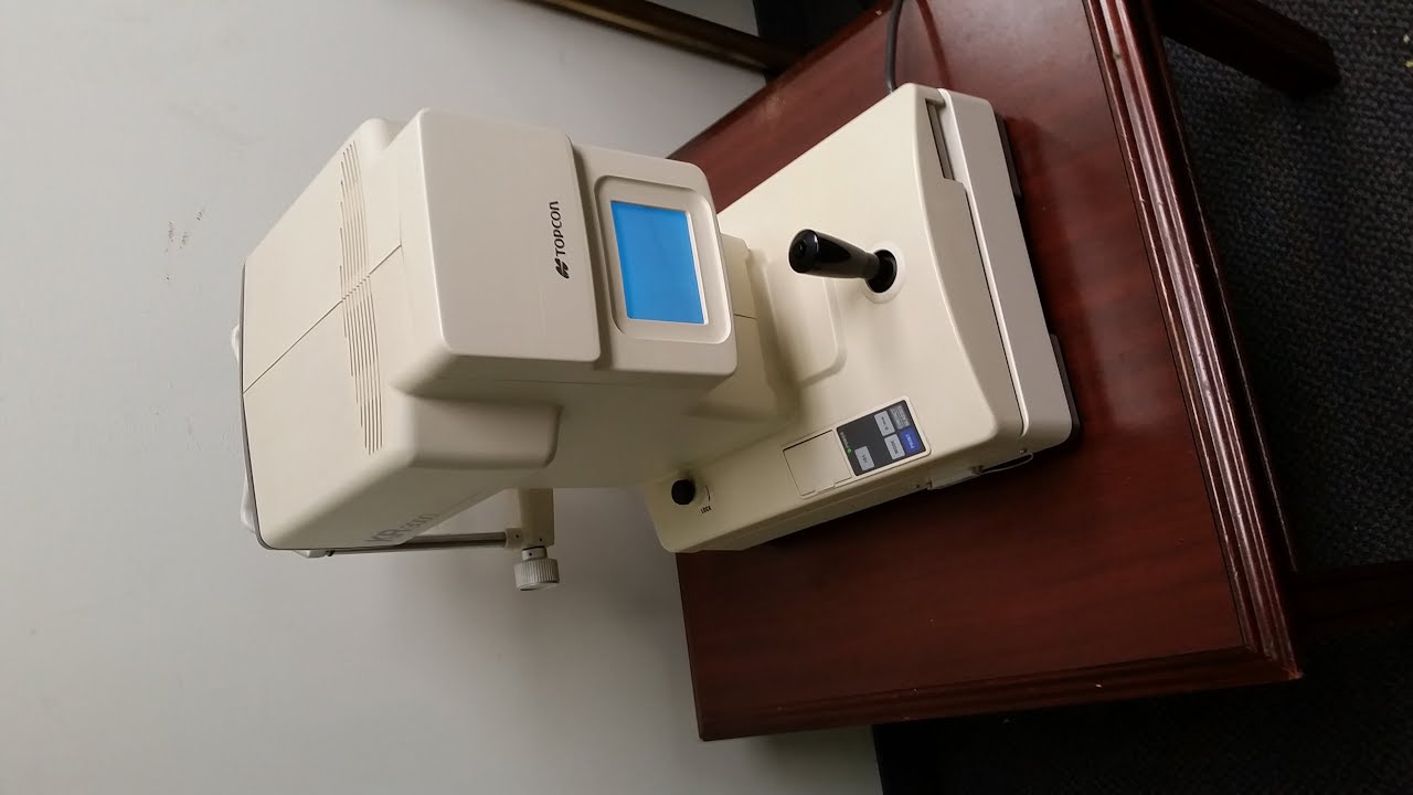 Topcon KR3000 Auto Refractor/Keratometer - YouTube