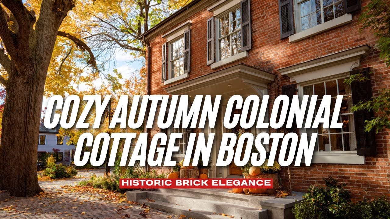 Cozy Autumn Colonial Cottage in Boston with Historic Brick Elegance ...
