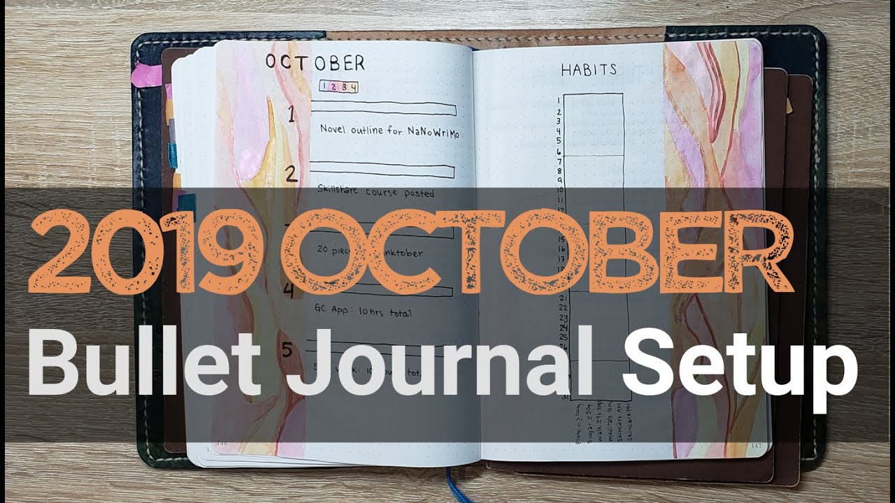 October 2019 // Bullet Journal Setup - YouTube