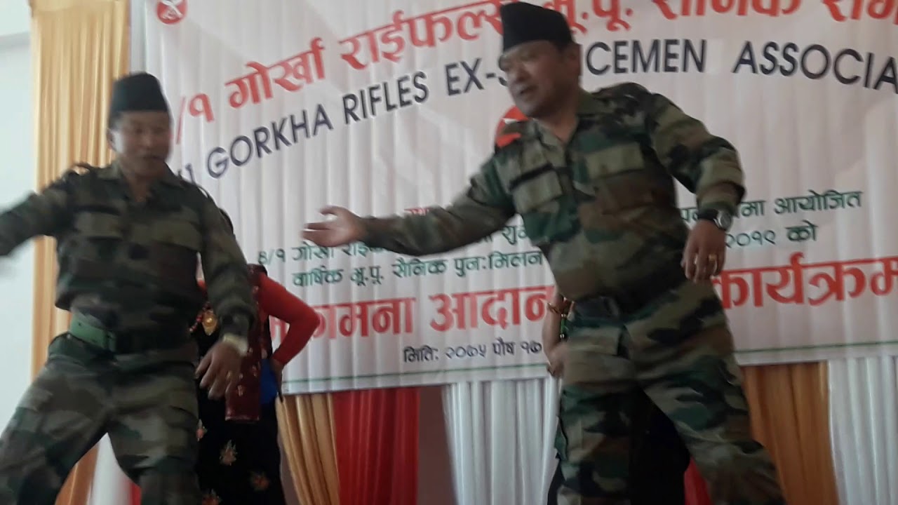 4/1 Gorkha Rifles Ex-servicemen Association Program Dance - YouTube