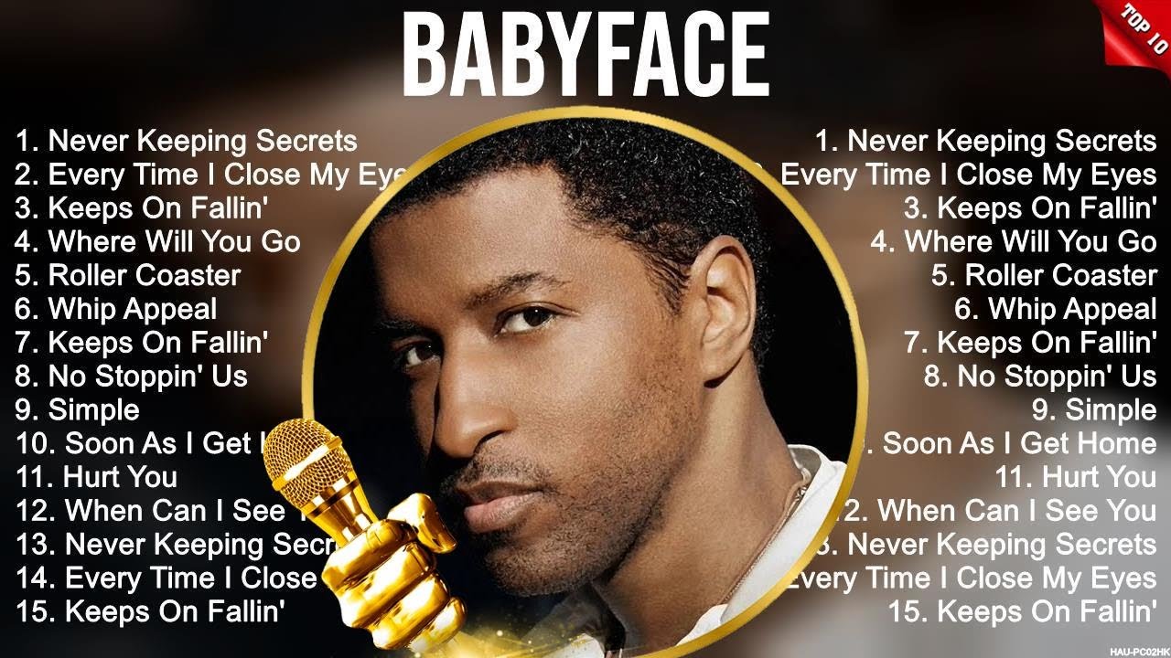 Babyface Top Hits Popular Songs Top 10 Song Collection - YouTube Music