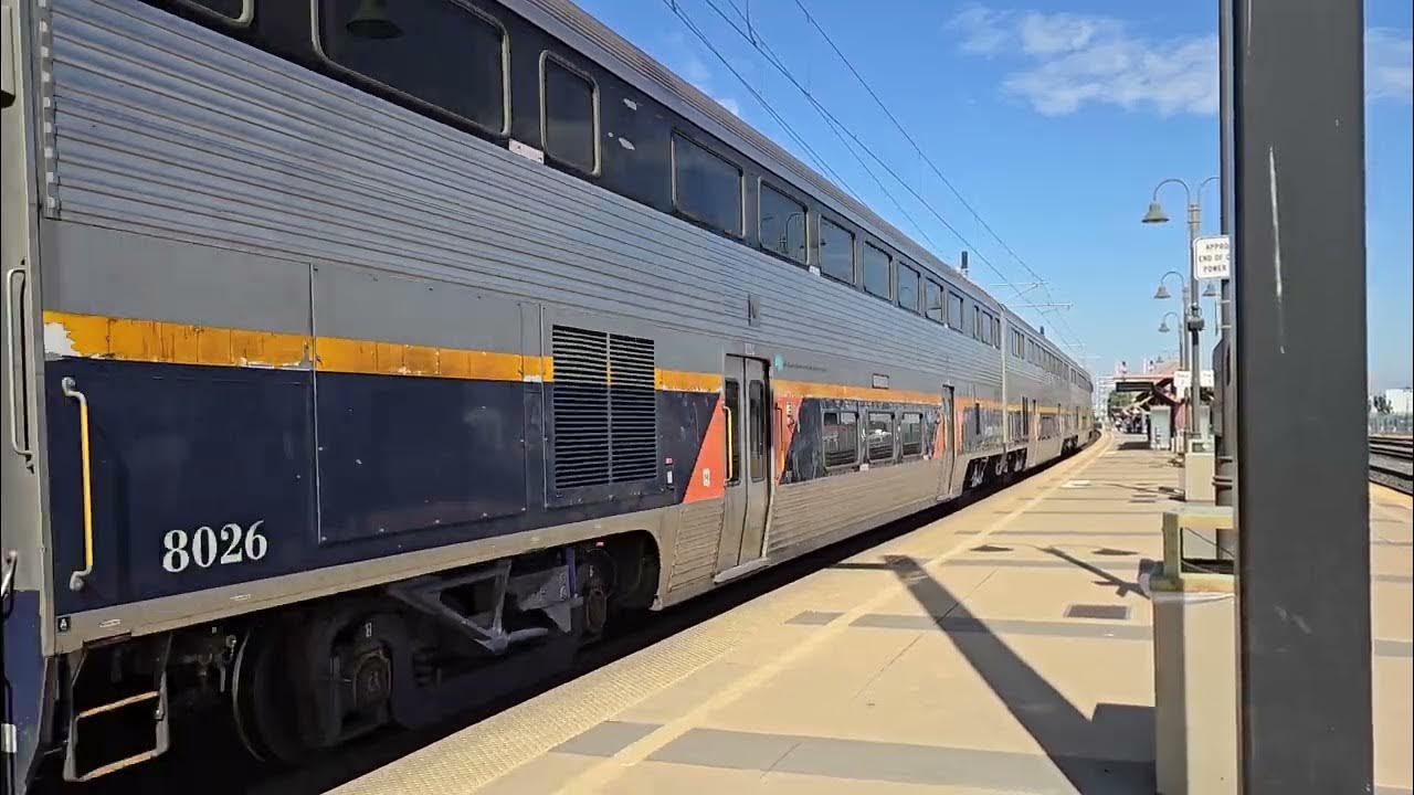 Amtrak Capitol Corridor #728 at Santa Clara Station with CDTX #8304 and #2107 #amtrak - YouTube