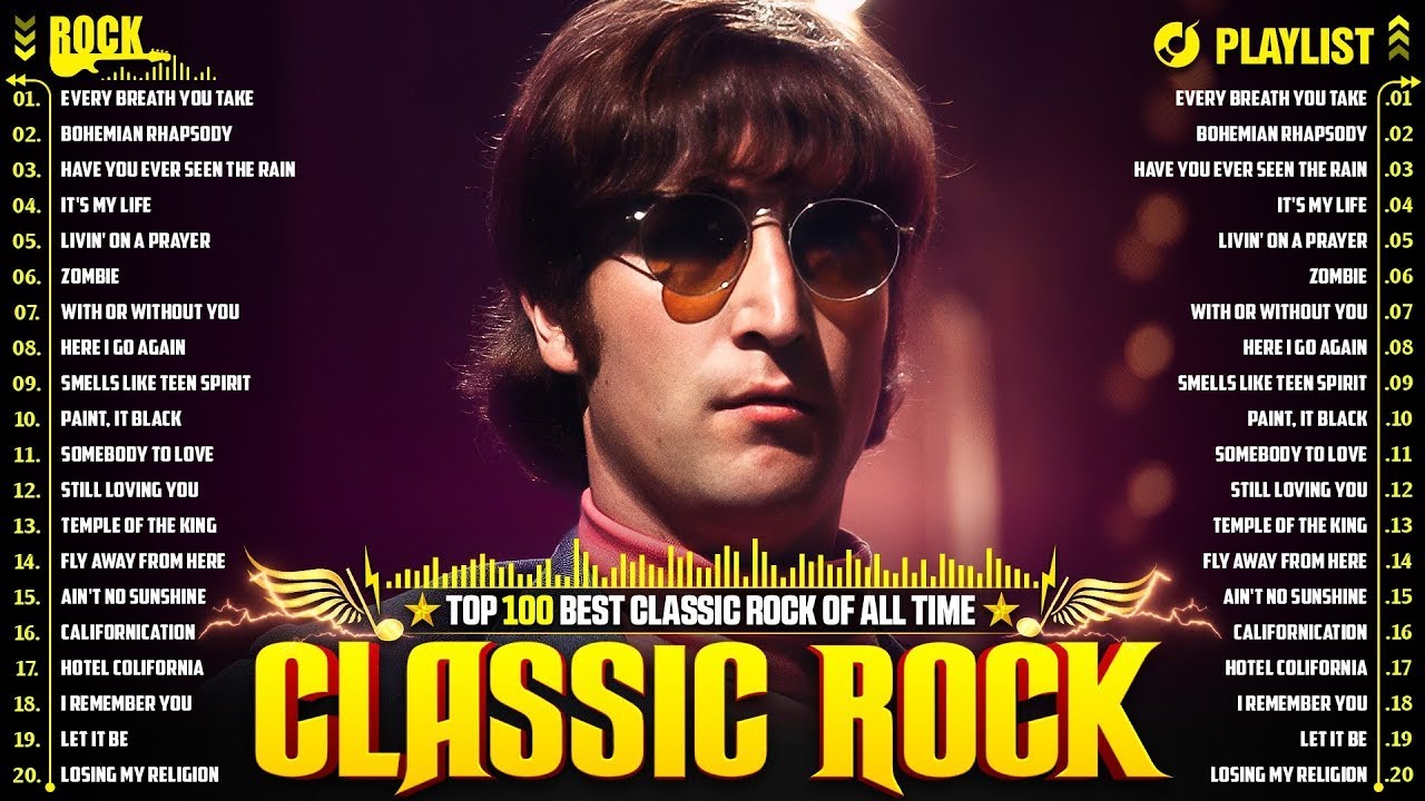 Top 100 Classic Rock Songs Of All Time - ACDC, Pink Floyd, Eagles ...