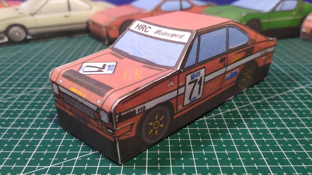 SKODA 110R 1971 RALLY - PAPERCRAFT - YouTube