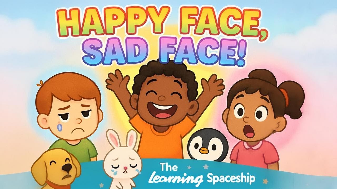 Happy Face, Sad Face! 😊😢| Tiny Tunes Studio | Feelings Song for Kids 🎶 ...