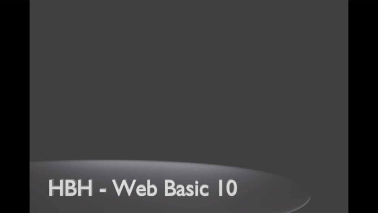Hellbound Hackers - Basic Web 10 - YouTube