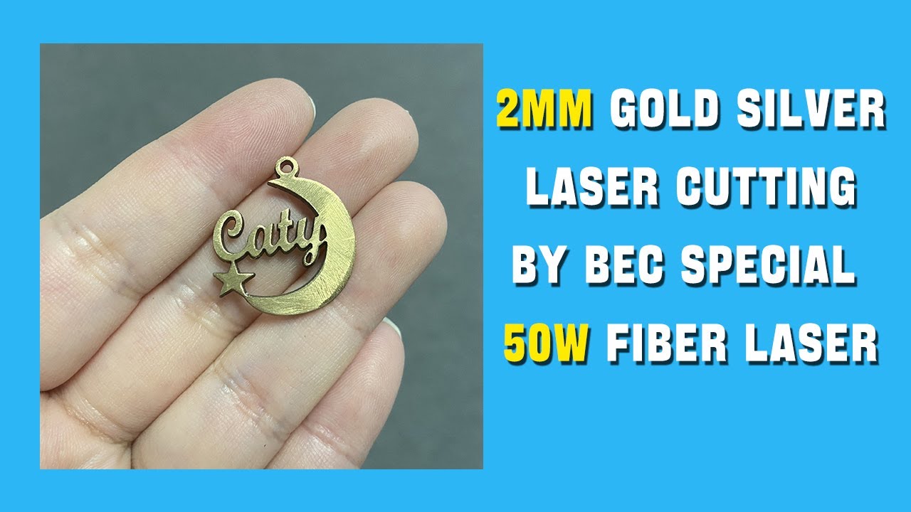 Special 50W Fiber Laser Cutting for 2mm Jewelry Brass Gold Silver ...