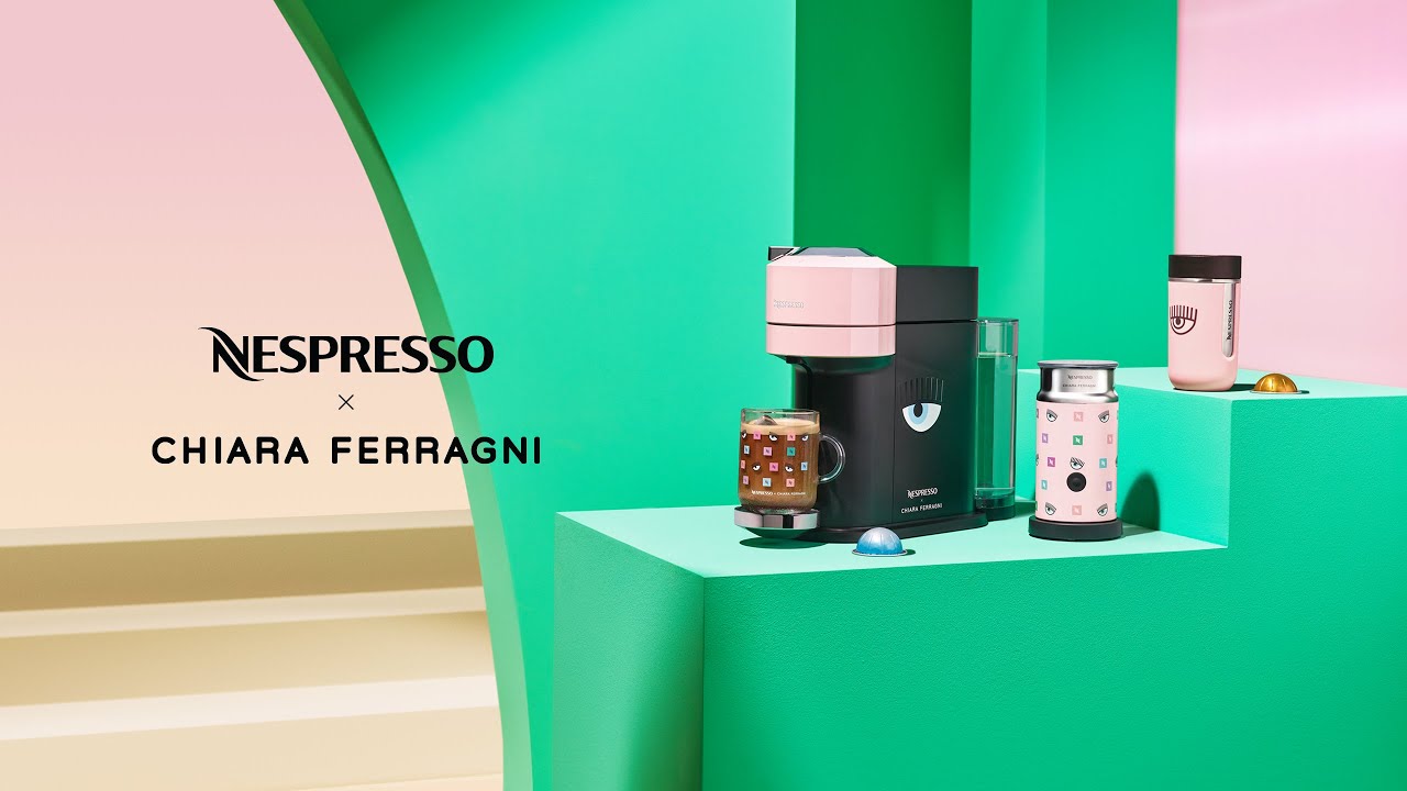 Nespresso x Chiara Ferragni - vertuo products - YouTube