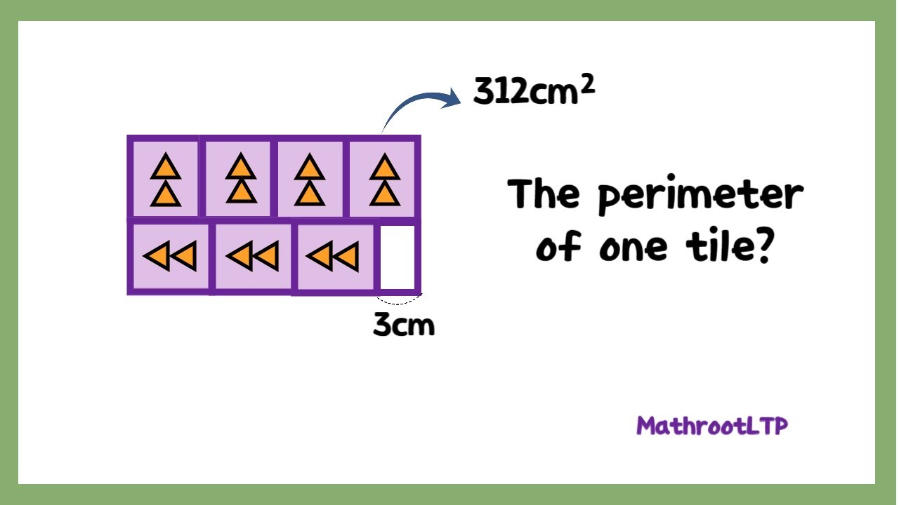 SAT ACT. What is the perimeter of one tile? #sat #act #digitalsat #sat ...
