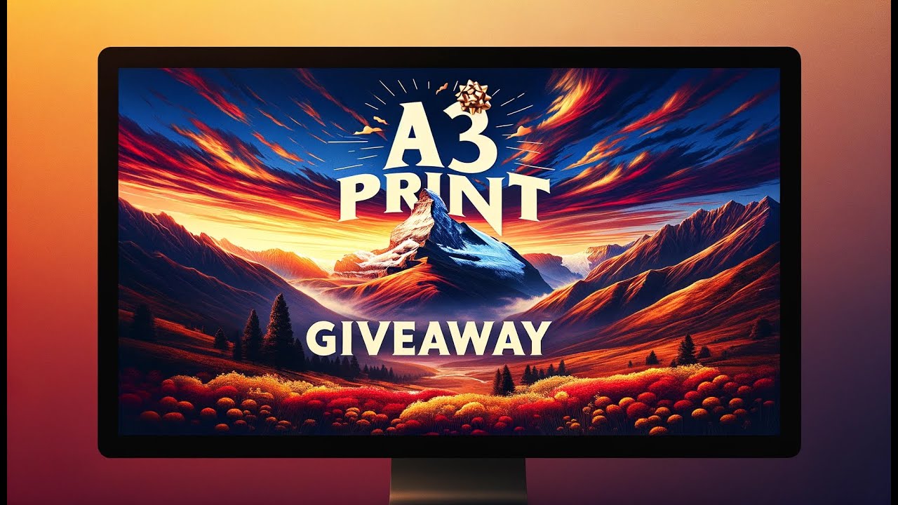 LANDSCAPE photography | A3 print GIVEAWAY! - YouTube