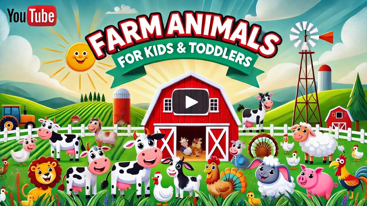 Farm Animals for Kids & Toddlers | Fun Animal Sounds & Learning | # ...
