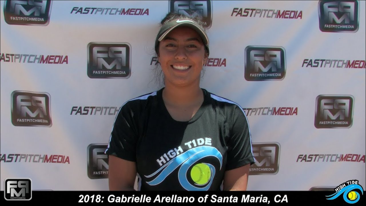 2018 Gabrielle Arellano Pitcher Softball Skills Video - High Tide - YouTube