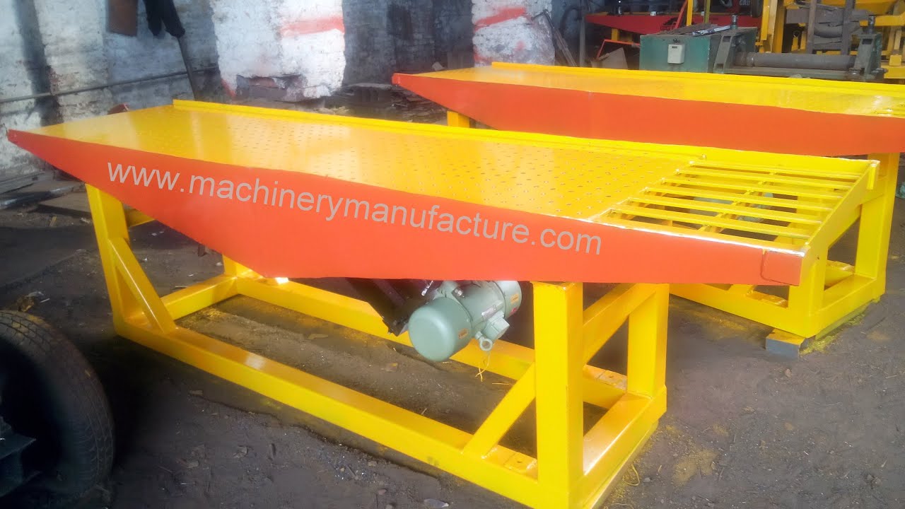 vibrator table for interlock paver block making production by prem nath ...