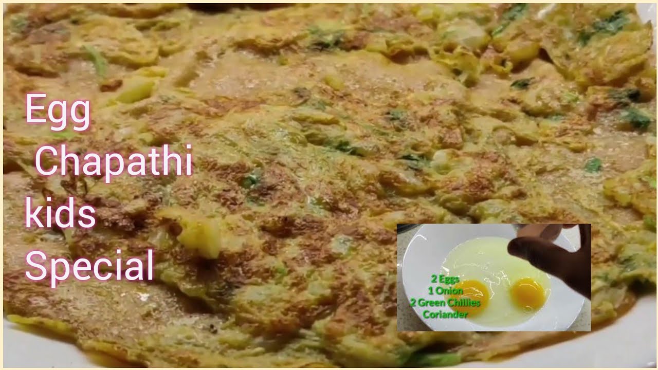 Egg Chapati|lunch Box Recipes|Egg ChapthiInTelgu|KidsEasy Snack|Egg ...
