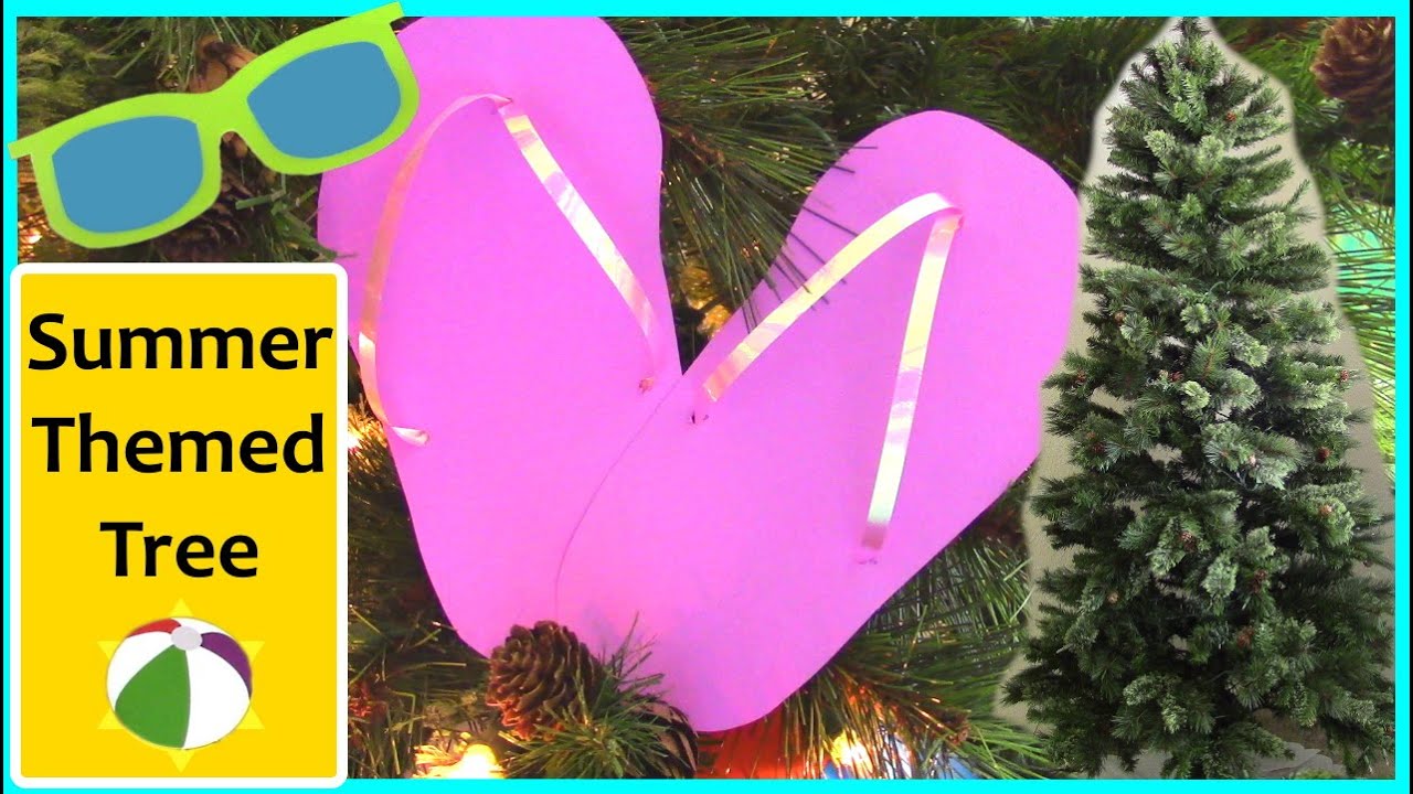 SUMMER Themed "Year-Round Holiday Tree" - YouTube