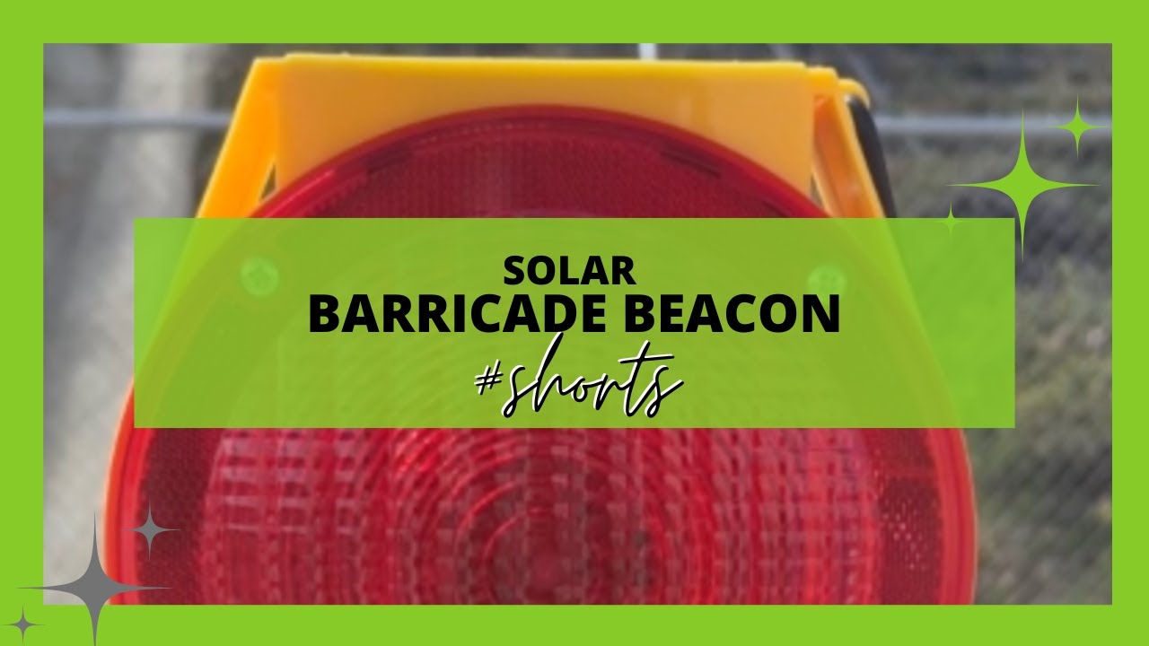 Solar Barricade Beacon – Reliable, Solar-Powered Safety Lighting! - YouTube