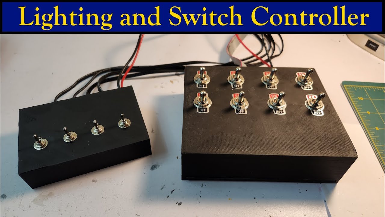 Lighting and Switch Controller for my Model Railroad - YouTube