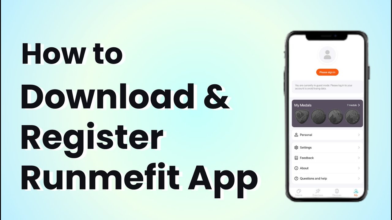 How to Download & Register Runmefit App - YouTube