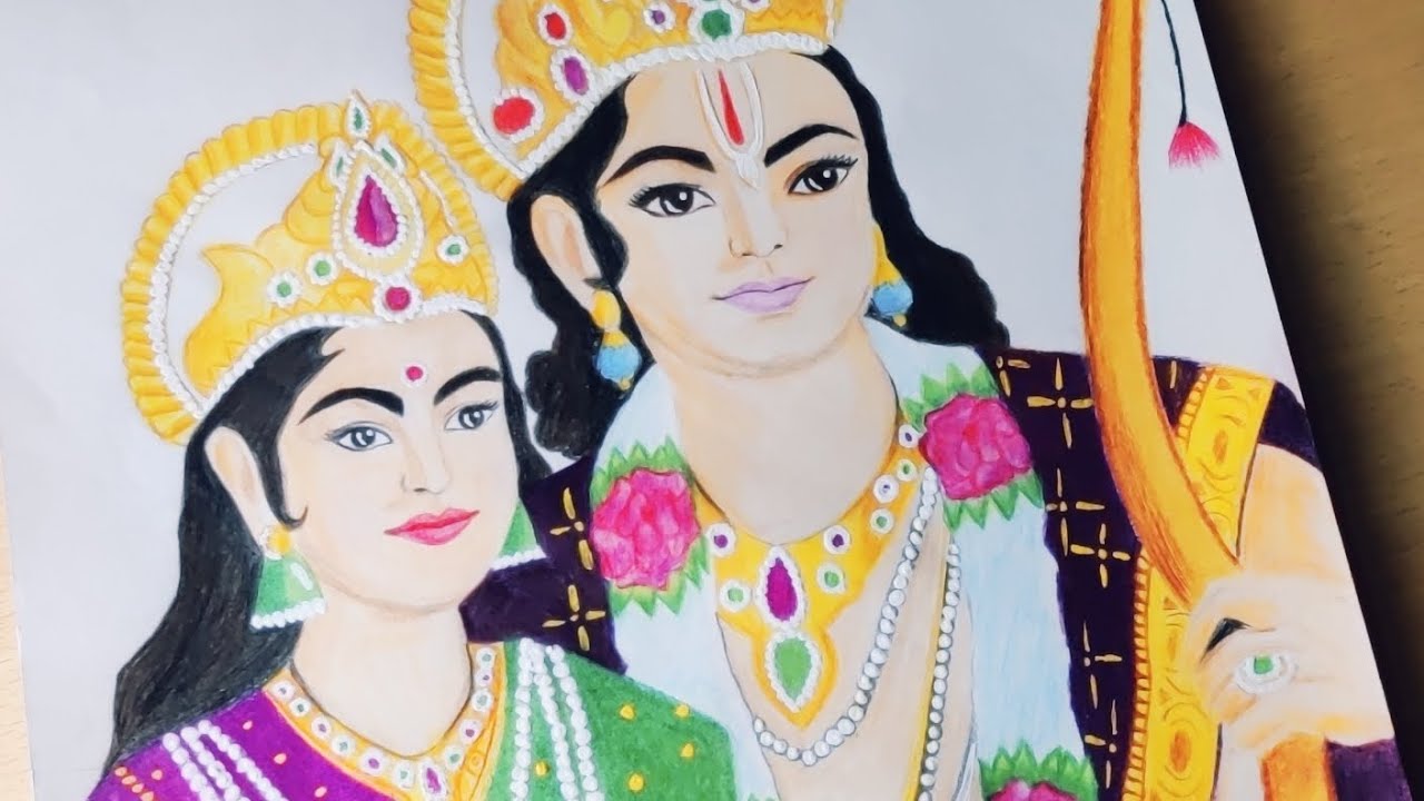 Ram Sita Drawing ️|| Full Tutorial Part 4 ️ - YouTube